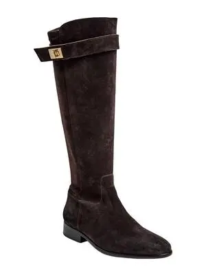 Bruno Magli Pamelina Knee High Boot Dark Brown Suede
