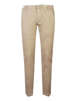 ENTRE AMIS Cotton Trousers - Brown