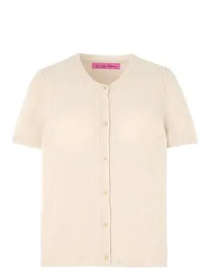 THE ELDER STATESMAN Cashmere And Silk-blend Bouclé Cardigan - Neutrals