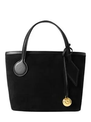 LIFFNER Sprout Micro Embellished Suede Tote - Black