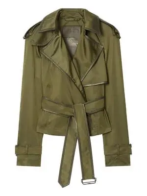 Burberry Slim Trench Jacket - Green
