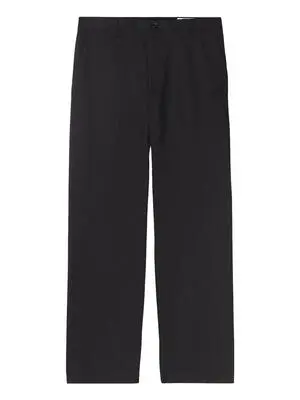 Nn07 Paw 1089 Straight-leg Trousers - Black