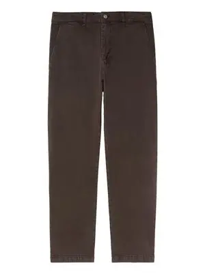 Nn07 Aden 1923 Straight-leg Organic Cotton-blend Twill Chinos - Brown