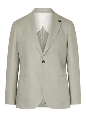 LARDINI Linen Blazer - Green