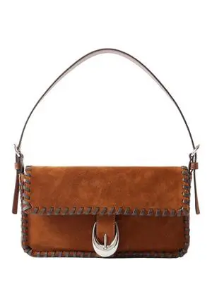 Staud Harlow Suede Shoulder Bag - Brown