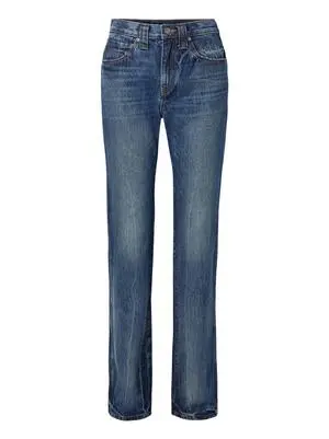 Khaite Farley High-rise Straight-leg Jeans - Blue