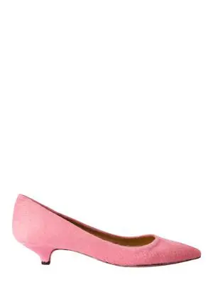 JAMIE HALLER Kitty Point Pony Hair Pumps - Pink