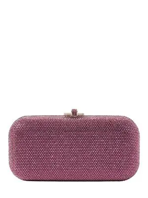 Judith Leiber Long Slide Crystal Clutch - Pink
