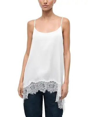 Staud Chloe Silk Blend Cami - Ivory