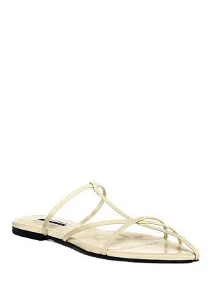 JIL SANDER Ring Flats Bone