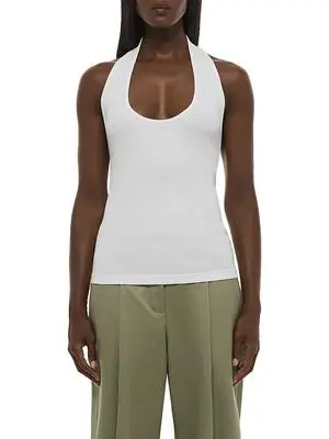 Helmut Lang Halter Strap Tank Top - Optic White