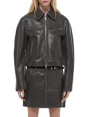 Helmut Lang Leather Biker Jacket - Segano