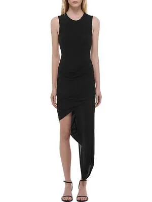 Helmut Lang Twist Drape Dress - Black