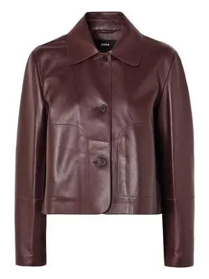 ARMA Emy Leather Jacket - Burgundy