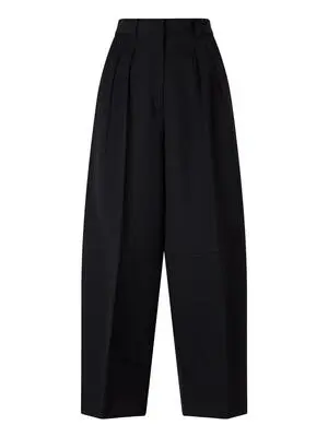 Altuzarra Dash Pleated Wool Pants - Black