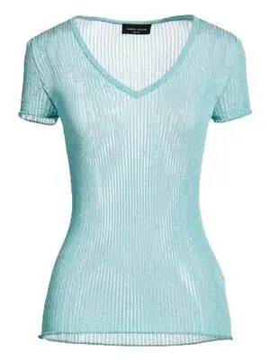 ROBERTO COLLINA Knitted Top - Blue