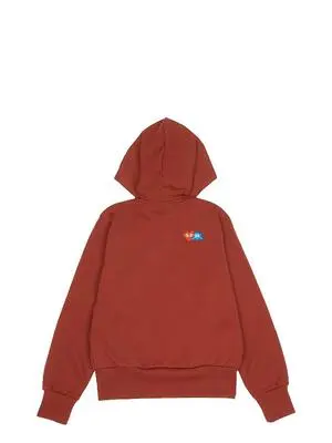 Comme Des Garçons X Invader Doublewappen Zip Up Sweatshirt - Red