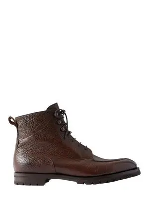 EDWARD GREEN Cranleigh Full-grain Leather Boots - Brown