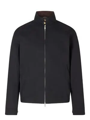 Brunello Cucinelli Cotton-blend Twill Bomber Jacket - Black