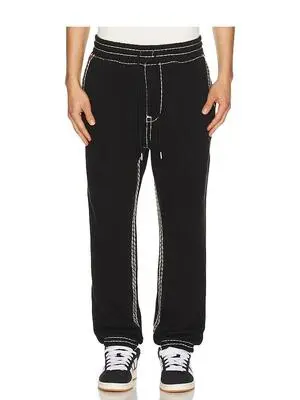True Religion Super Qt Jogger In Black - Jet Black
