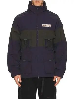 BRAIN DEAD Paneled Snow Jacket - Navy