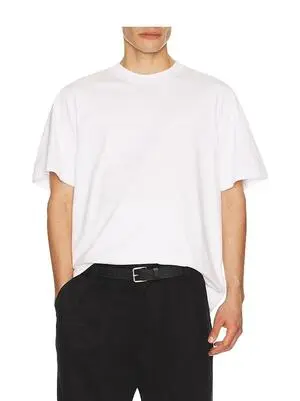 AGOLDE Asha Mock Neck Tee - White