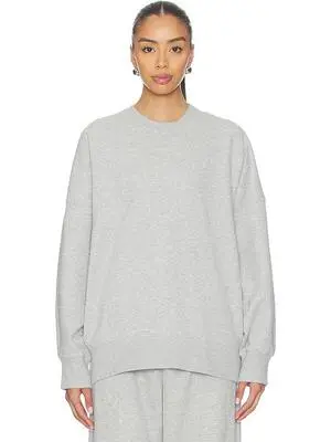 Beyond Yoga Luxefleece Oversized Sweatshirt - Light Heather Gray