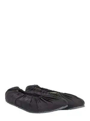 MAISON MARGIELA Gathered Ballet Flats - Black