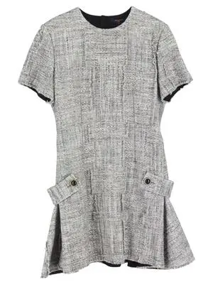 LOUIS VUITTON Tweed Mini Dress - Grey