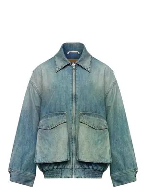 MAISON MARGIELA Denim Jacket With Pockets - Blue