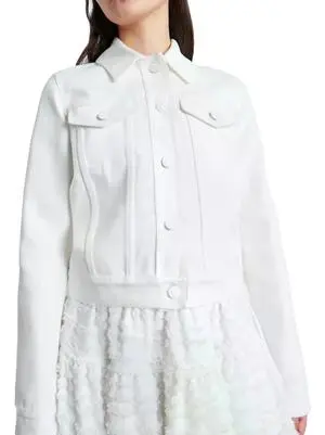Cecilie Bahnsen Sasha Open-back Jacket - White