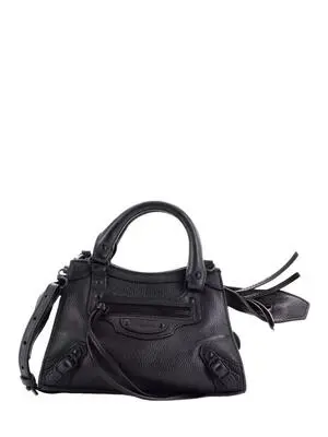 Balenciaga Neo Classic City Mini Leather Shoulder Bag - Black