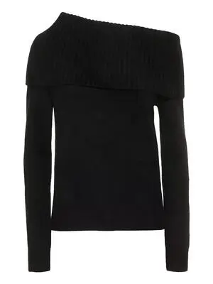 MICHAEL KORS Asymmetric-Neckline Cashmere Sweater