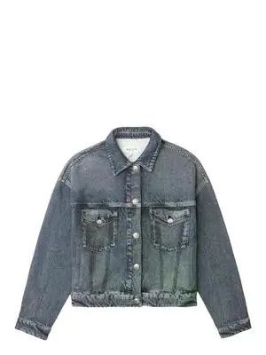 Rag & Bone Buttoned Boxy Jacket - Blue