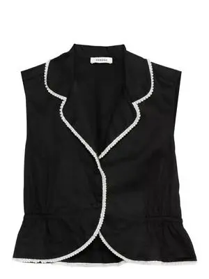 Sandro Sleeveless Shirt - Black