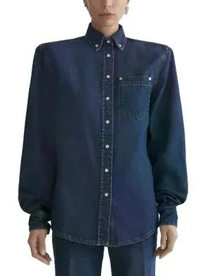 MUGLER Buttoned Pocket Shirt - Blue