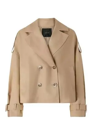 Pinko Buttoned Cropped Jacket - Neutrals