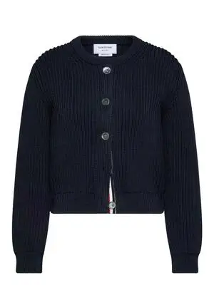 Thom Browne Cropped Cardigan - Blue