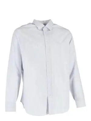 Giorgio Armani Striped Cotton Shirt - White