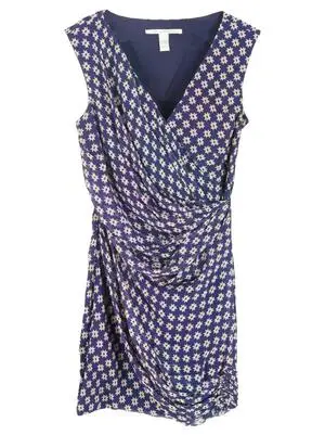 Diane Von Furstenberg 2020 Star-print Ruched Dress - Blue
