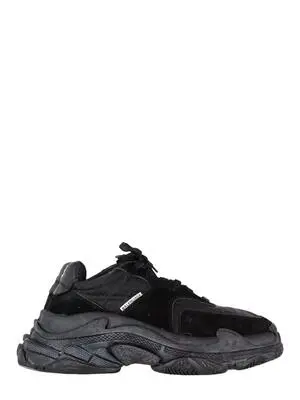 Balenciaga Triple S Lace-up Sneakers - Black