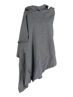 Yohji Yamamoto Hooded Wool Cape - Grey