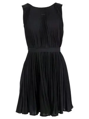 Diane Von Furstenberg Pleated Mini Dress - Black