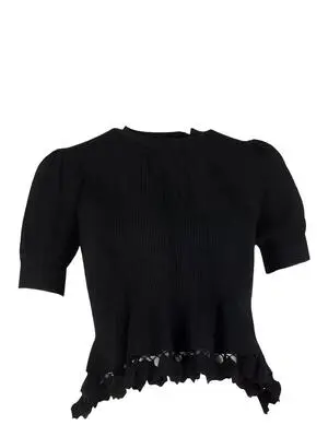 Ulla Johnson Ruffled-detail Top - Black