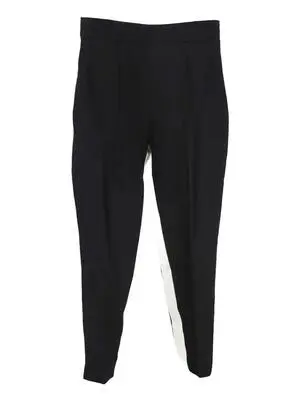 Prada Straight-leg Stripe-detail Trousers - Black