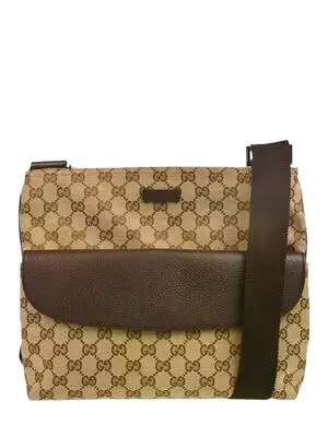 Gucci 1990-2000s Gg-canvas Shoulder Bag - Neutrals