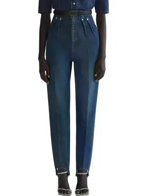 MUGLER Pleated Trousers - Blue