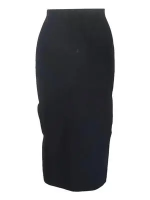 Victoria Beckham Slit Midi Skirt - Black