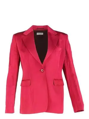 Dries Van Noten Single-breasted Wool Blazer - Red