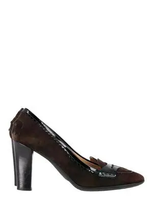 TOD'S Penny Block-heel Pumps - Brown